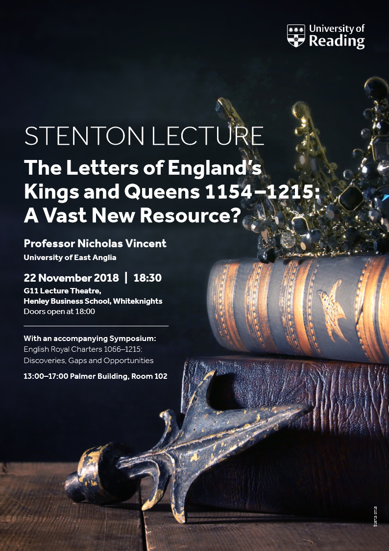 The Stenton Lecture and Symposium 2018 – READING HISTORY